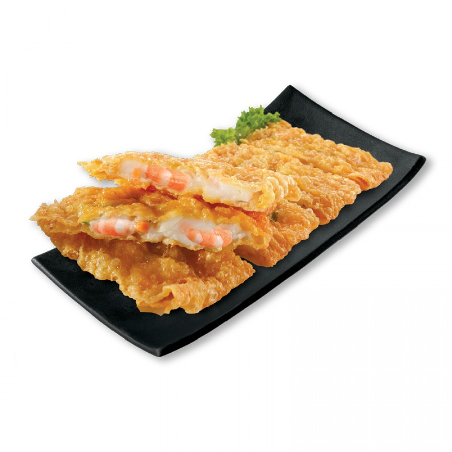 Golden Crispy Prawn Cake